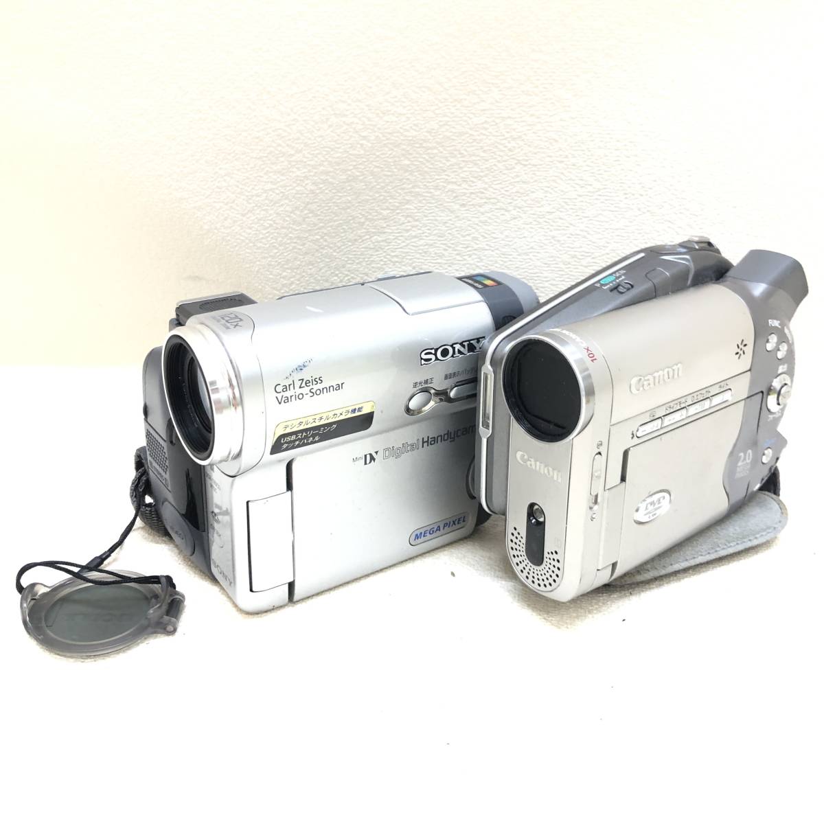 【傷や汚れあり】★SONY ソニー CANON キャノン Carl Zeiss Vario-Sonnar DM-DC20 2点セット ビデオ ...