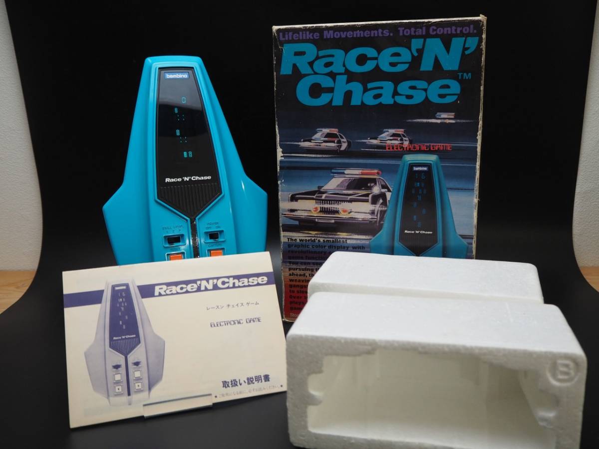 【目立った傷や汚れなし】美品 バンビーノ レースンチェイス 動作確認済 箱/説明書/内発泡スチロール付 Bambino Race'N ...