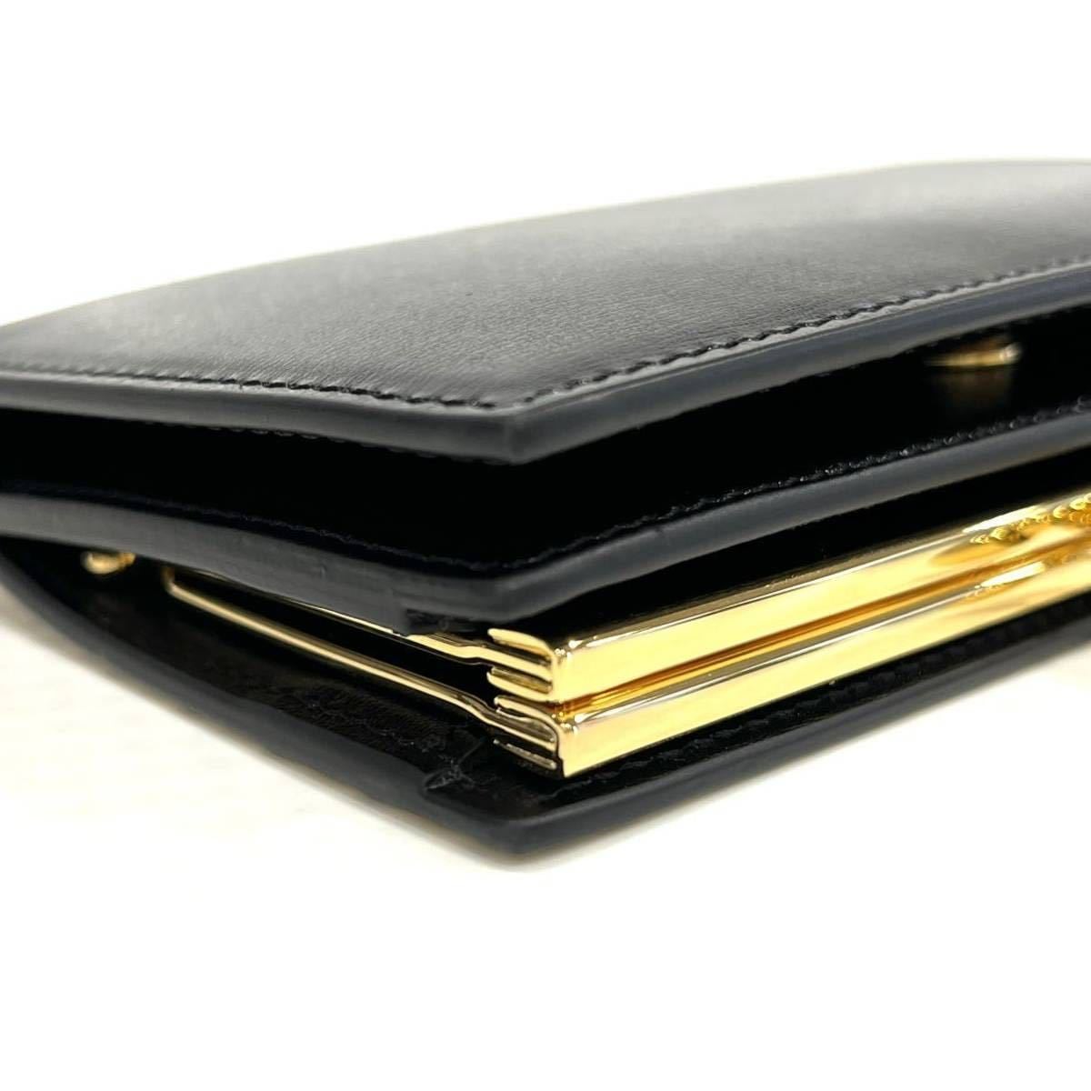 【未使用】未使用 JIL SANDER ジルサンダー 二つ折り財布 J07UI0015 P4841 001 がま口 レディース GOJI ...