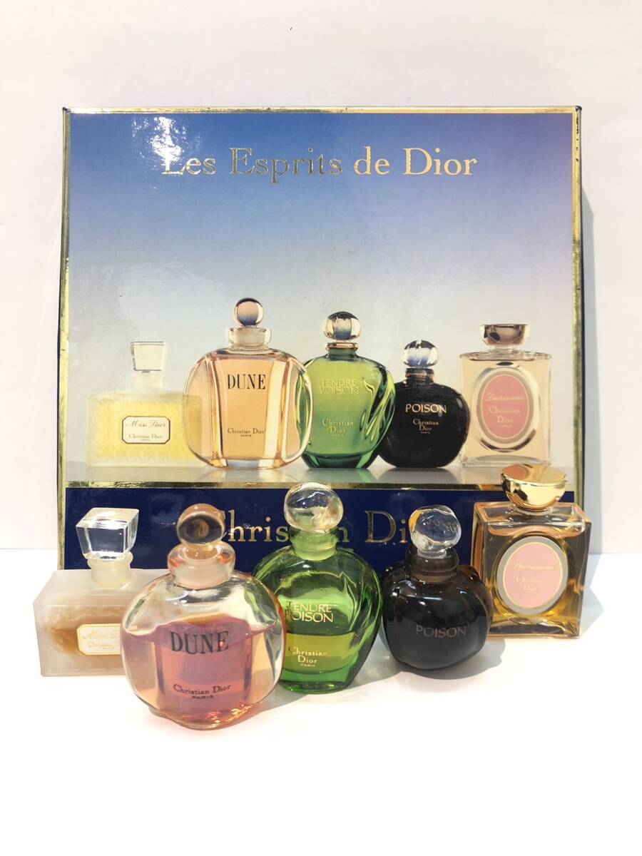 【傷や汚れあり】【F338AY】残量約50% Christian Dior クリスチャンディオール Les Esprits de Dior 5ml×5個セット DUNE MISS DIOR ...