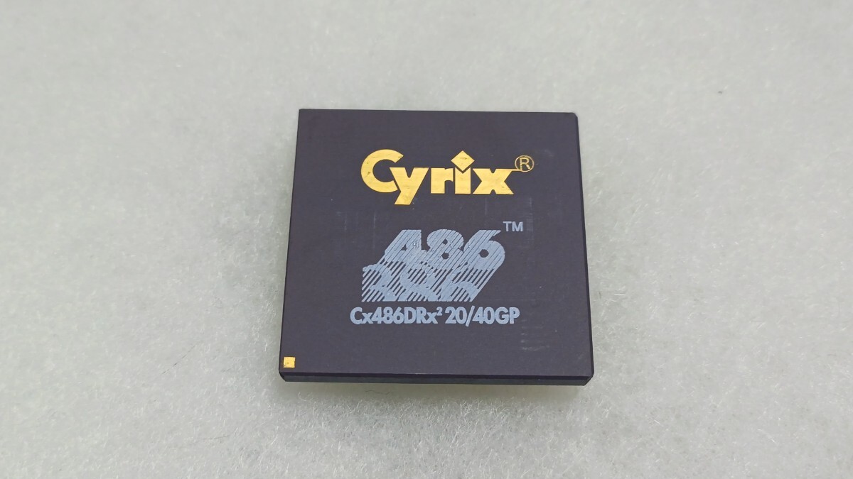 【やや傷や汚れあり】Cyrix Cx486DRx2 20/40GP 20/40MHz i386互換 CPU 動作確認済み 送料無料 ②の落札 ...