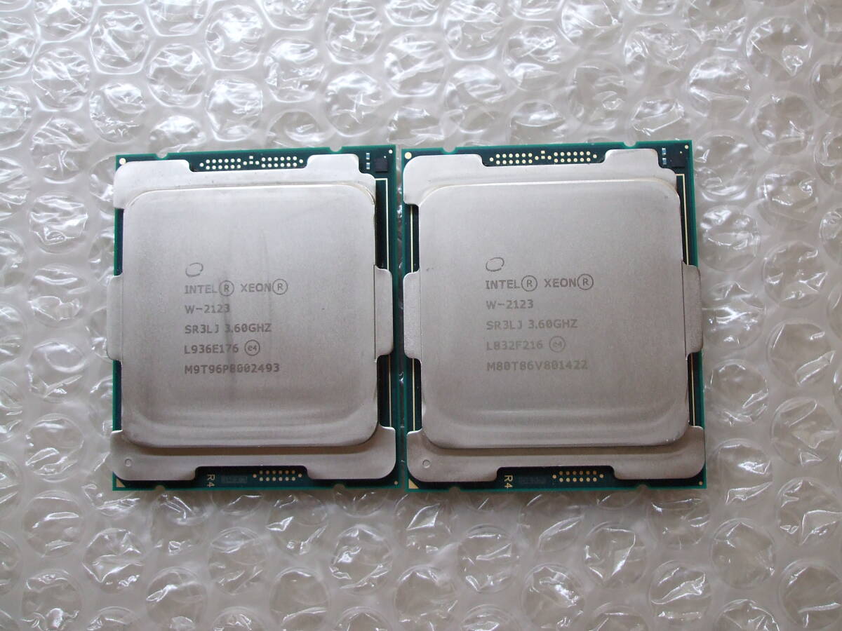 【やや傷や汚れあり】 Intel Xeon W-2123 3.60GHz 2個セット 中古動作確認品 の落札情報詳細 - ヤフオク落札価格検索 ...