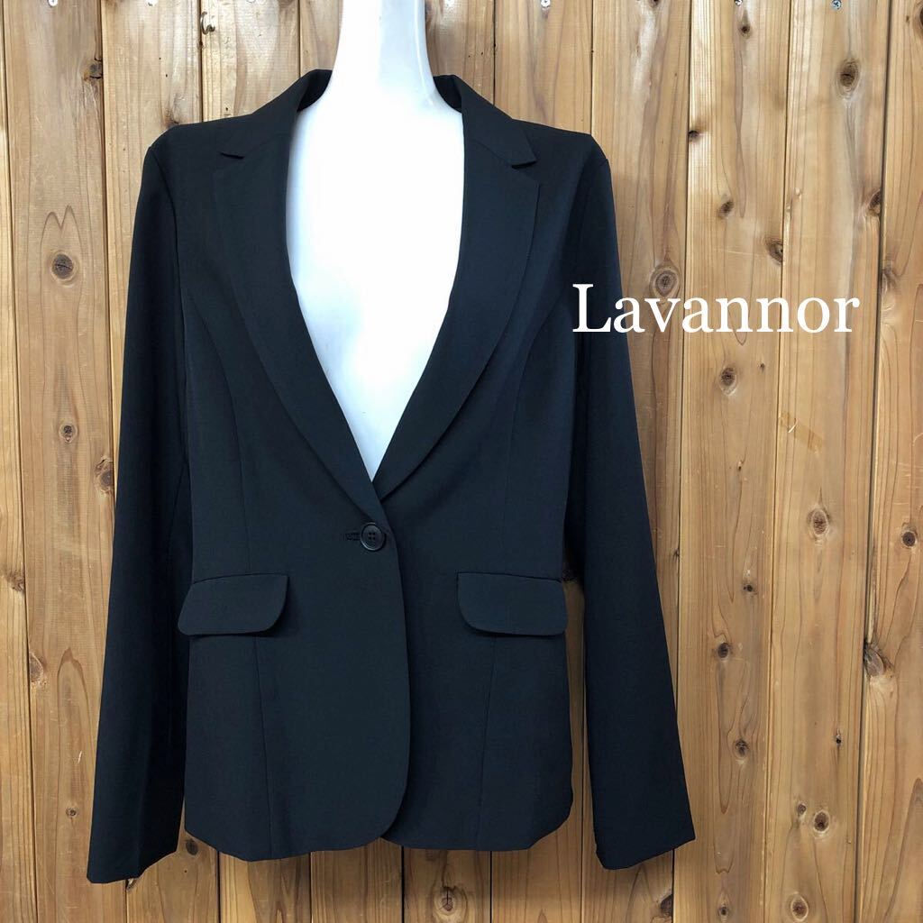 【目立った傷や汚れなし】Lavannor＊ラバノア レディースL 長袖ジャケット テーラードジャケット ブレザー 黒 薄地 フォーマル セレモニー 行事 OL 冠婚葬祭の落札情報詳細 ...
