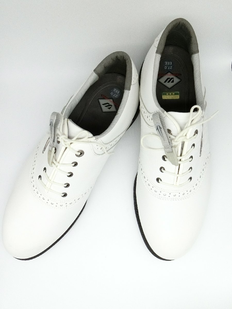 【傷や汚れあり】 【YS-1】 mizuno ミズノ メンズ ゴルフシューズ オフホワイト系 27cm EEE (36) 【同梱可能商品】 J ...