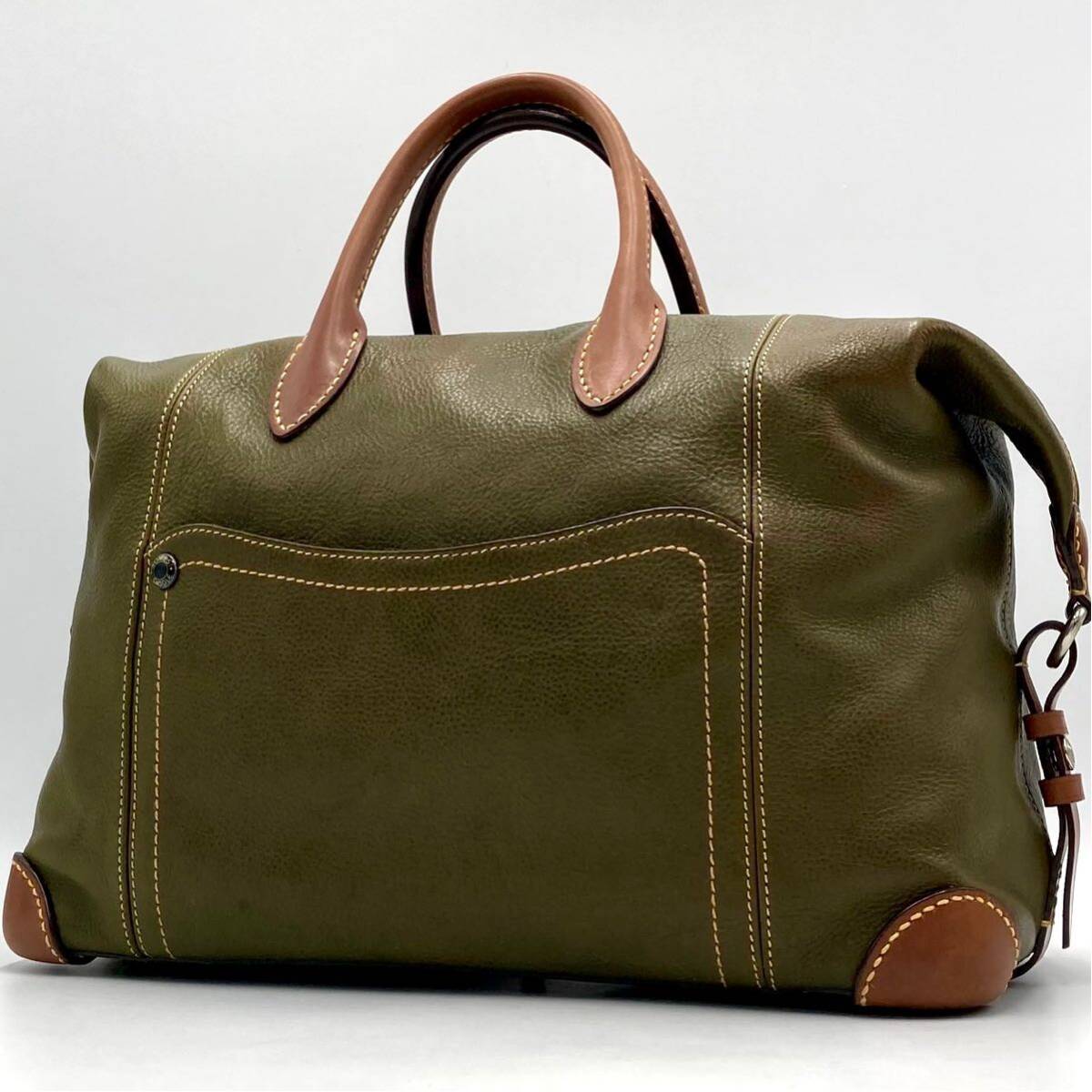 【目立った傷や汚れなし】1円~[超絶極美品] SOMES SADDLE ソメスサドル メンズ ビジネス ボストンバッグ ブリーフケース オールレザー 本革 A4/PC可 大容量 カーキの落札 ...