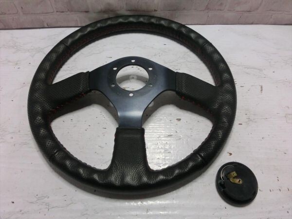 【傷や汚れあり】T【3ぬ-70】【100サイズ】★MUGEN 無限/ステアリング sw4 36cm＆ホーン/ハンドル/※動作未確認 ...