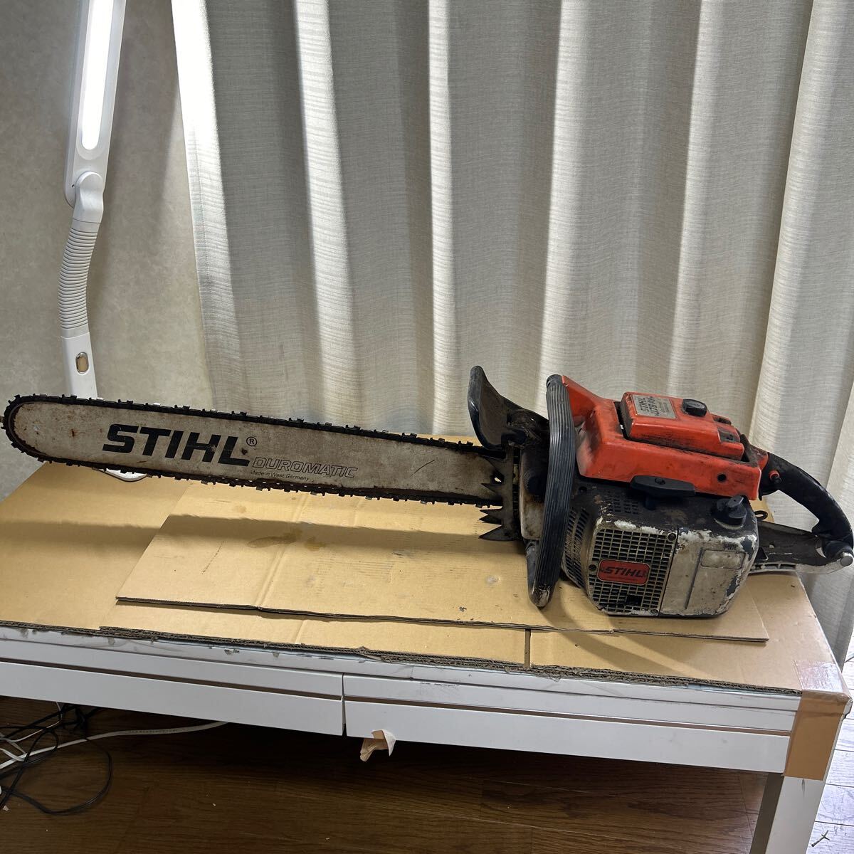 【全体的に状態が悪い】動作未確認 ★ ジャンク品 STIHL 076 AV DUROMATIC スチール チェンソー プロ用 大型 ...