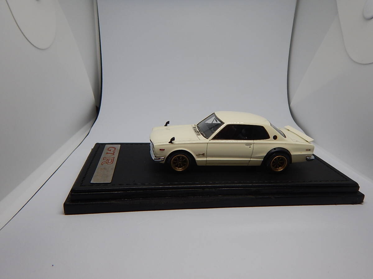 【傷や汚れあり】1/43 ignition model Nissan Skyline 2000 GT-R (KPGC10) White ...
