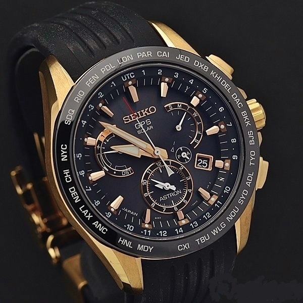 【目立った傷や汚れなし】美品 SEIKO セイコー アストロン メンズ GPS電波ソーラー ゴールド SBXB055 8X53-0AC0 定価 ...