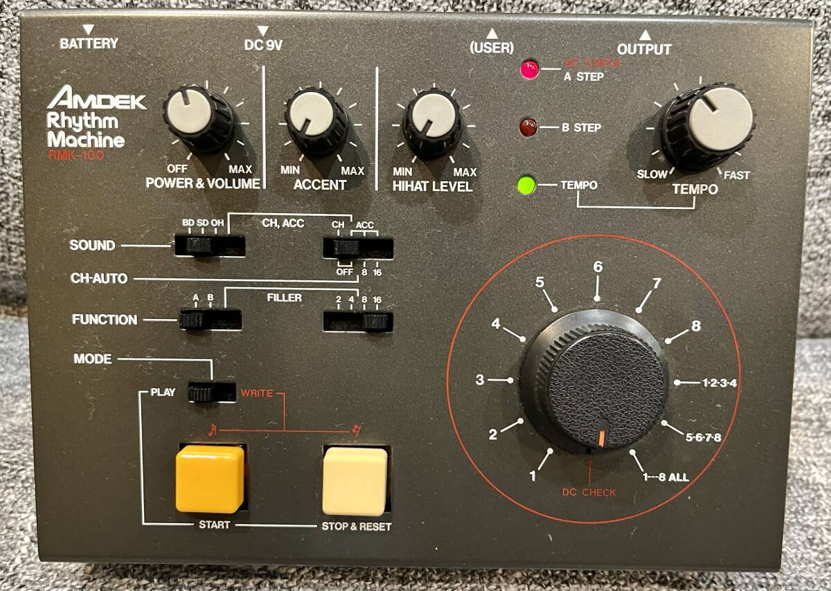 【傷や汚れあり】AMDEK アムデック リズムマシン：AMDEK RMK-100 ヴィンテージ 希少 昭和レトロの落札情報詳細 - Yahoo ...