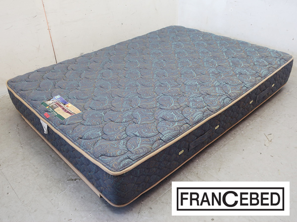 【やや傷や汚れあり】 P865 美品 フランスベッド/France Bed ダブルマットレス 高密度連続スプリング DOUBLE DECK SPRING ポケットコイルの落札情報詳細 ...