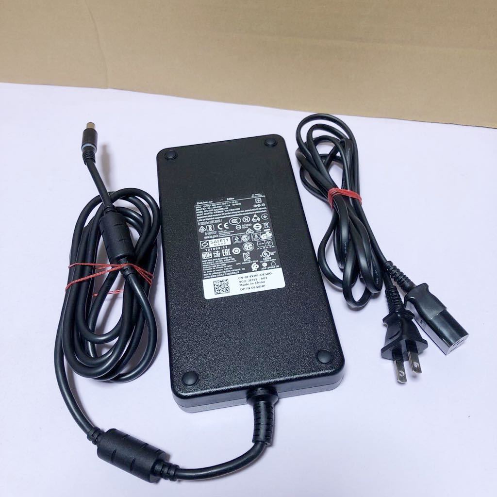 【目立った傷や汚れなし】DELL ADP-240AB D AC ADAPTER 19.5V~12.3A GA240PE1-00 外径7.4mm 内径5.0mm DELL Alienwa ...