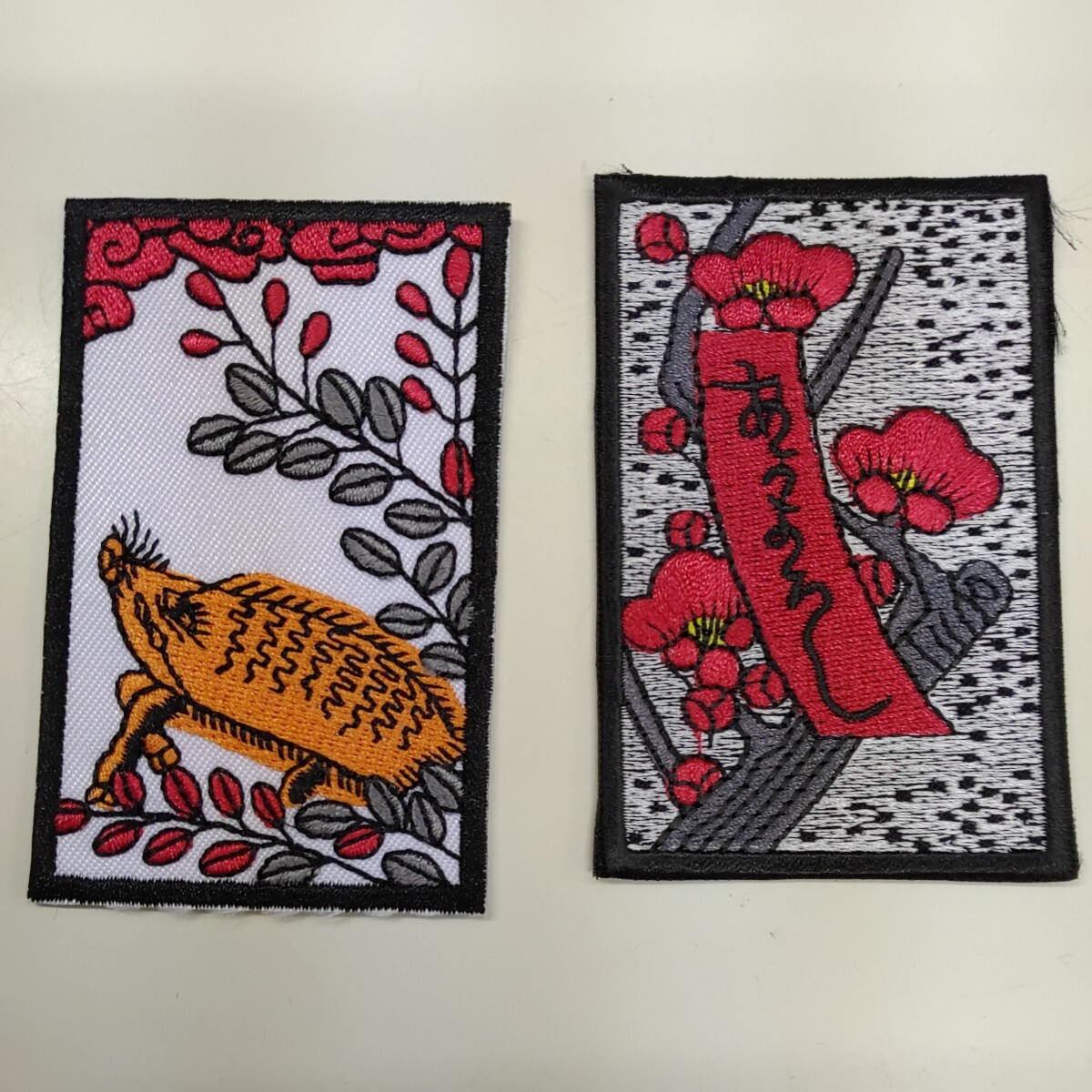 【未使用】 花札 猪 梅 和 日本 JAPAN ワッペン 2枚セット s283の落札情報詳細 - ヤフオク落札価格検索 オークフリー