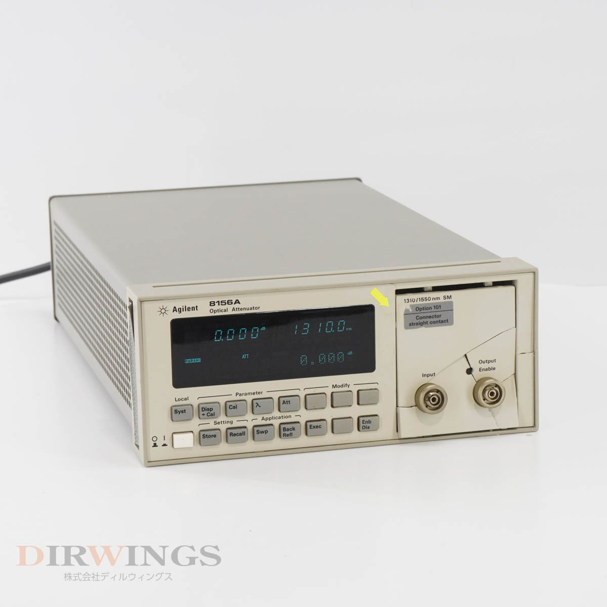 【傷や汚れあり】[DW] 8日保証 8156A Agilent OPT 101 アジレント hp Keysight キーサイト Optical ...