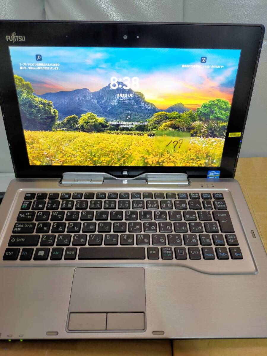 【やや傷や汚れあり】送料無料 NO.179 富士通 タブレットPC STYLISTIC Q702/G Windows11 64bit Intel Core i5-3427U @1.8GHz ...