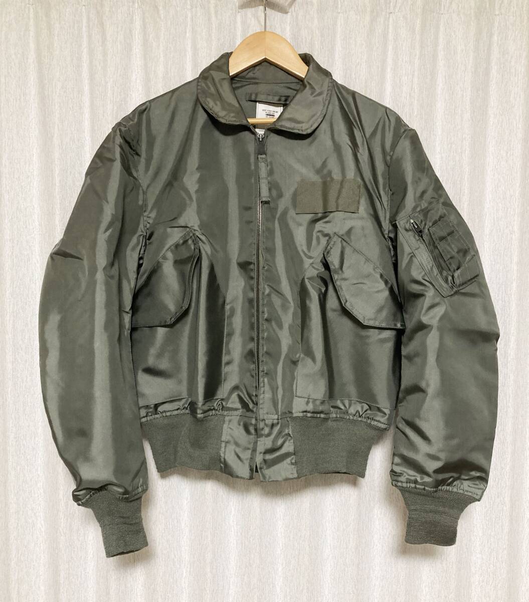 【やや傷や汚れあり】[80s-90s ALPHA INDUSTRIES] CWU-36/P フライトジャケット L scovillジップ CWU36P MIL-J-83382C ...