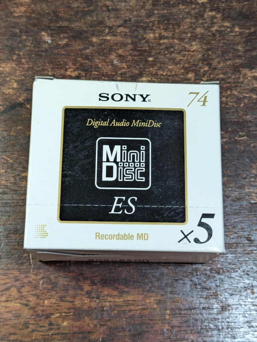 【未使用】新品 未開封 MD SONY ES 74分 5枚入り ミニディスク 当時物 レア 廃盤 ソニー MiniDisc MDW-74C ...