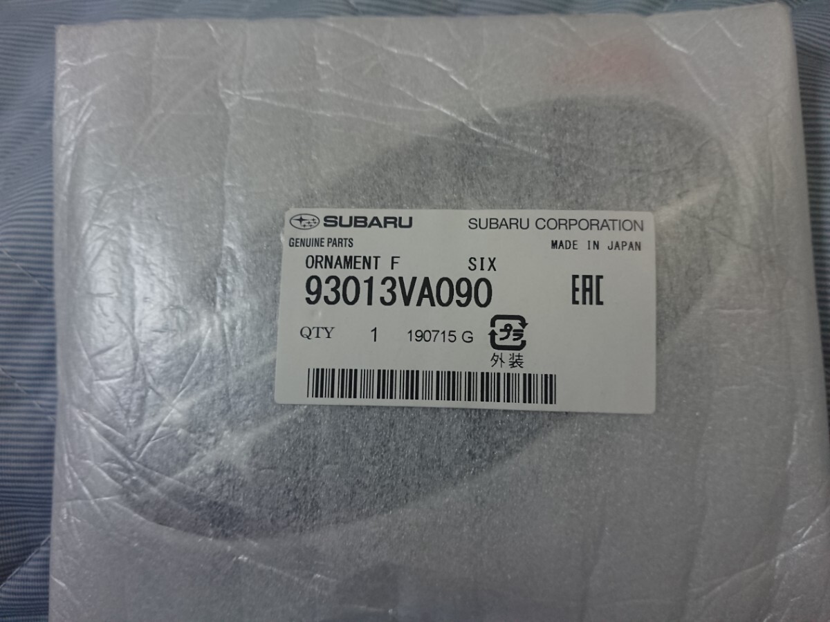 【未使用に近い】★☆ 93013VA090 スバル純正 フロントグリル用オーナメント エンブレム WRX STI VAB S4 VAG ...