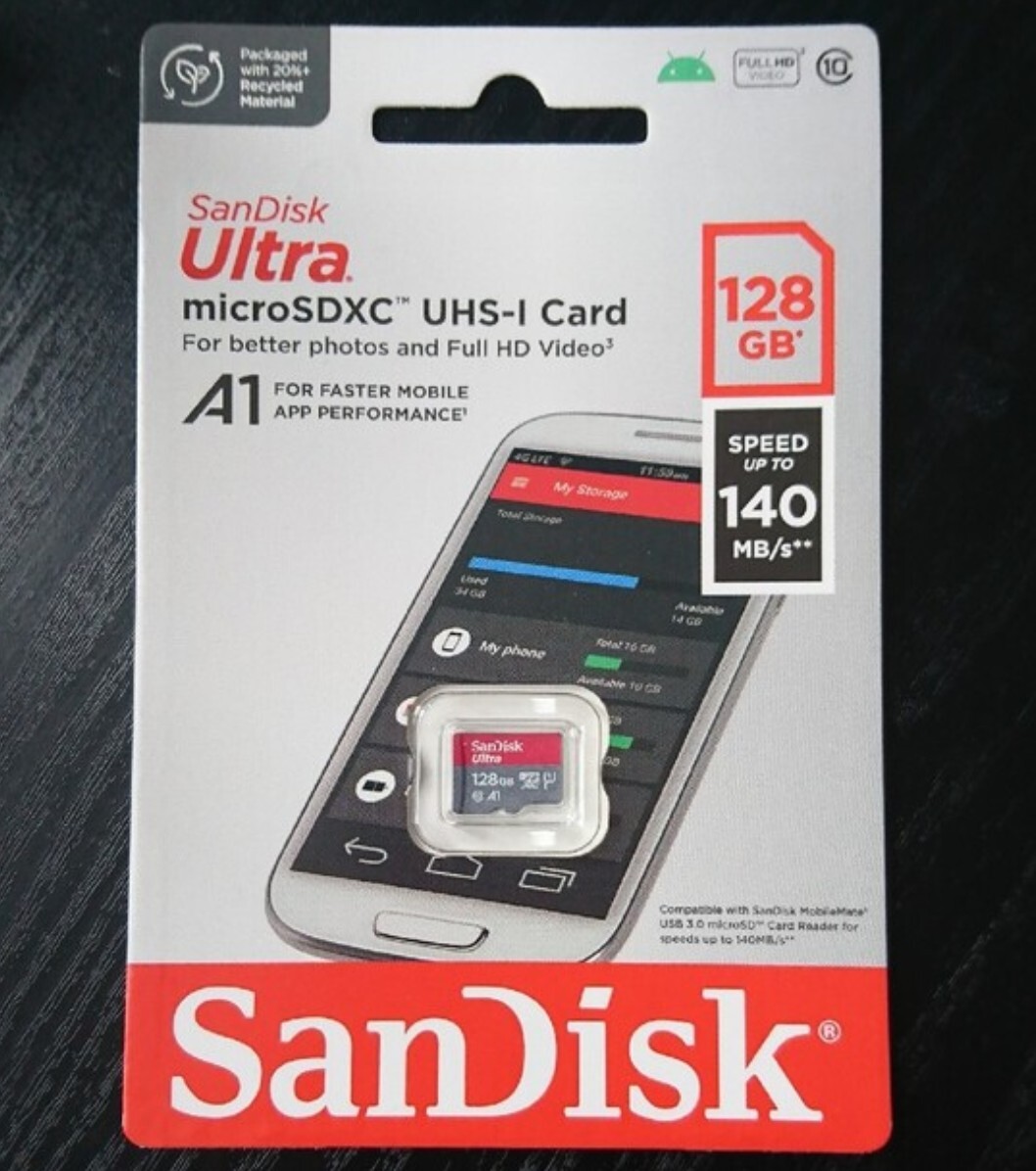 【未使用】SandiskマイクロSDカード128GB 140mb/sの落札情報詳細 - Yahoo!オークション落札価格検索 オークフリー