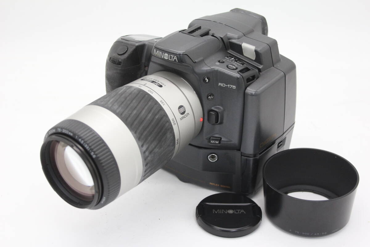 【傷や汚れあり】Y1554 ミノルタ Minolta RD-175 AF Zoom 75-300mm F4.5-5.6 デジタル一眼 ボディ ...