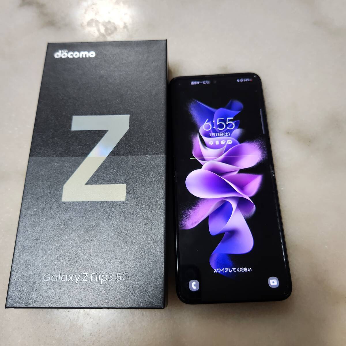 【やや傷や汚れあり】【1円～】GALAXY ギャラクシー Z Flip3 5G docomo ドコモ SAMSUNG Z サムスン SC-54B 128GB 5G対応 SIMロック解除済 ...