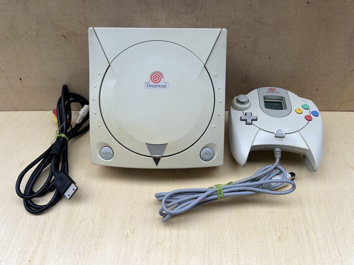 【傷や汚れあり】SEGA セガ Dreamcast ドリームキャスト本体HKT-3000/コントローラー HKT-7700/ビジュアルメモリ ...
