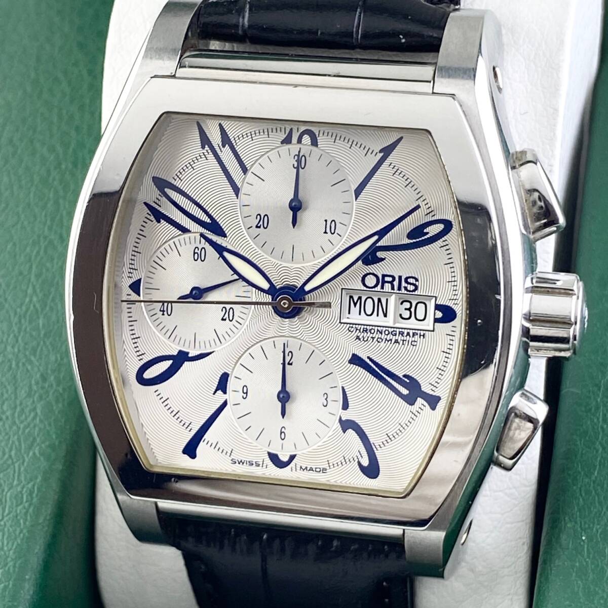 【目立った傷や汚れなし】【1円〜】ORIS オリス 腕時計 メンズ AT 自動巻 クロノグラフ 7532 マイルス ホワイト文字盤 トノー 裏スケ デイト 可動品の落札情報詳細 - Yahoo ...