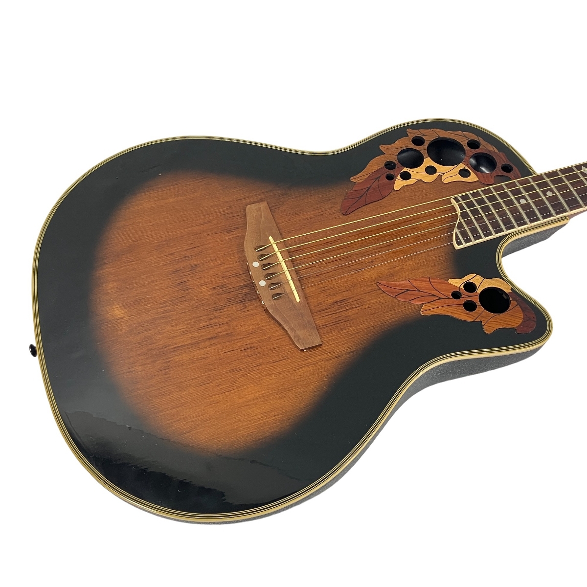【やや傷や汚れあり】Ovation Celebrity? オベーション 型番不明 エレアコ OP-24 ギター ハードケース 中古 ...