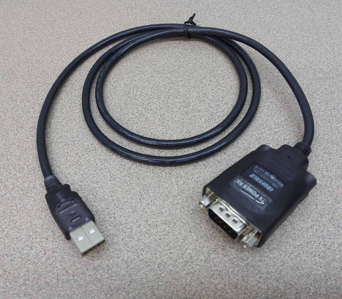 【目立った傷や汚れなし】送料無料 BUFFALO USBシリアル変換ケーブル BSUSRC06 USB type A D-sub9 ピン ...