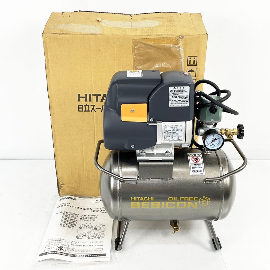 【未使用】未使用品 HITACHI 日立 スーパーオイルフリー ベビコン 0.2LE-8SB エアーコンプレッサー [U13871]の落札情報 ...