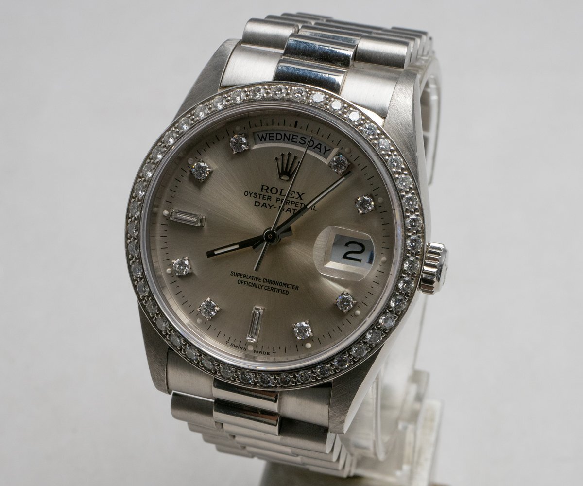【目立った傷や汚れなし】＊ 橘 ＊ ロレックス ROLEX OYSTER PERPETUAL DAY-DATE デイデイト PT950の落札 ...