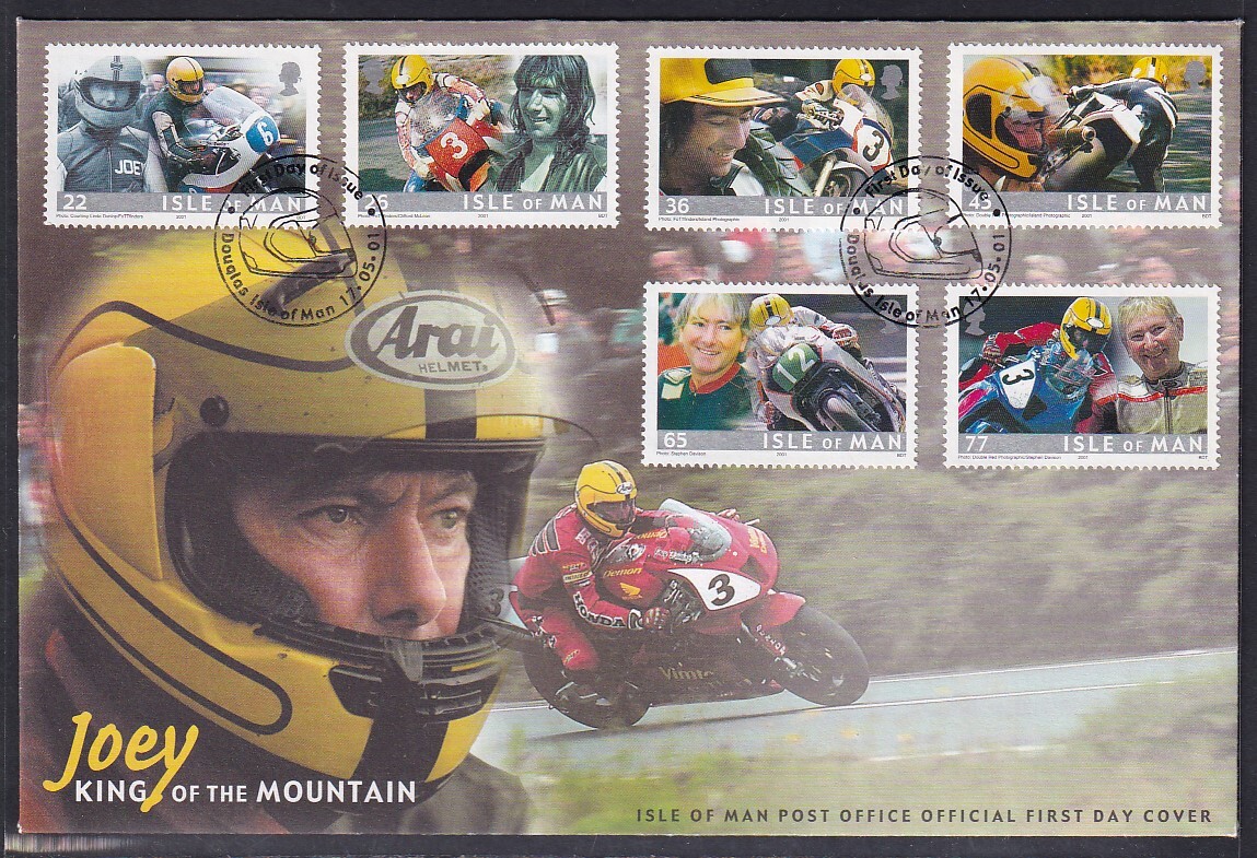 【やや傷や汚れあり】8 マン島【FDC】＜「2001 ジョーイ・ダンロップ逝去1周年」 6種完貼 ＞ の落札情報詳細 - Yahoo!オークション落札価格検索 オークフリー