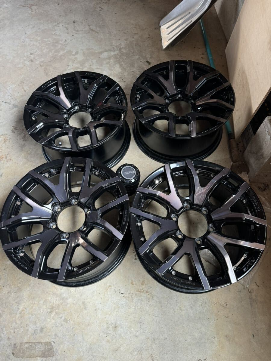 【傷や汚れあり】4本 RAYS デイトナ FDX-F6 17インチ ホイールのみ 8J +20 6H PCD139.7 トヨタ FJクルーザー ランドクルーザー プラド ハイラックス サーフの ...