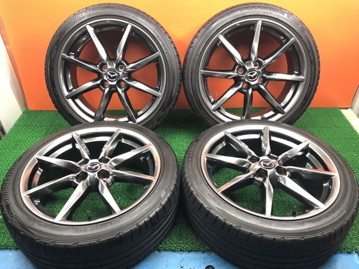 【目立った傷や汚れなし】14B-132) 205/45R17 BRIDGESTONE Potenza S001 6分山 マツダロードスター純正の落札情報詳細 - Yahoo!オークション落札 ...
