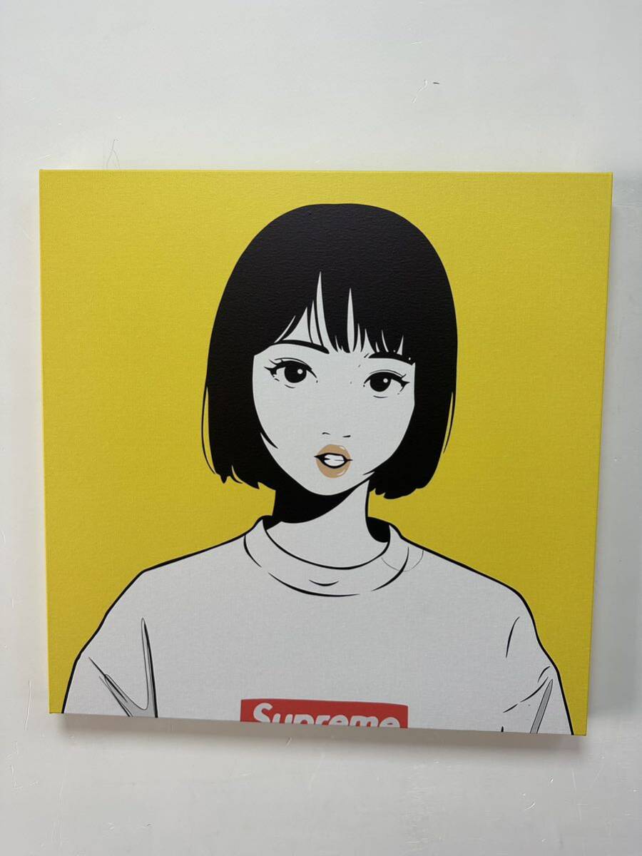 【未使用に近い】【模写】バックサイドワークス MANEATER BacksideWorks キャンバス作品 KYNE 美術品 53x53cm イライスト 現代アートの落札情報詳細 ...