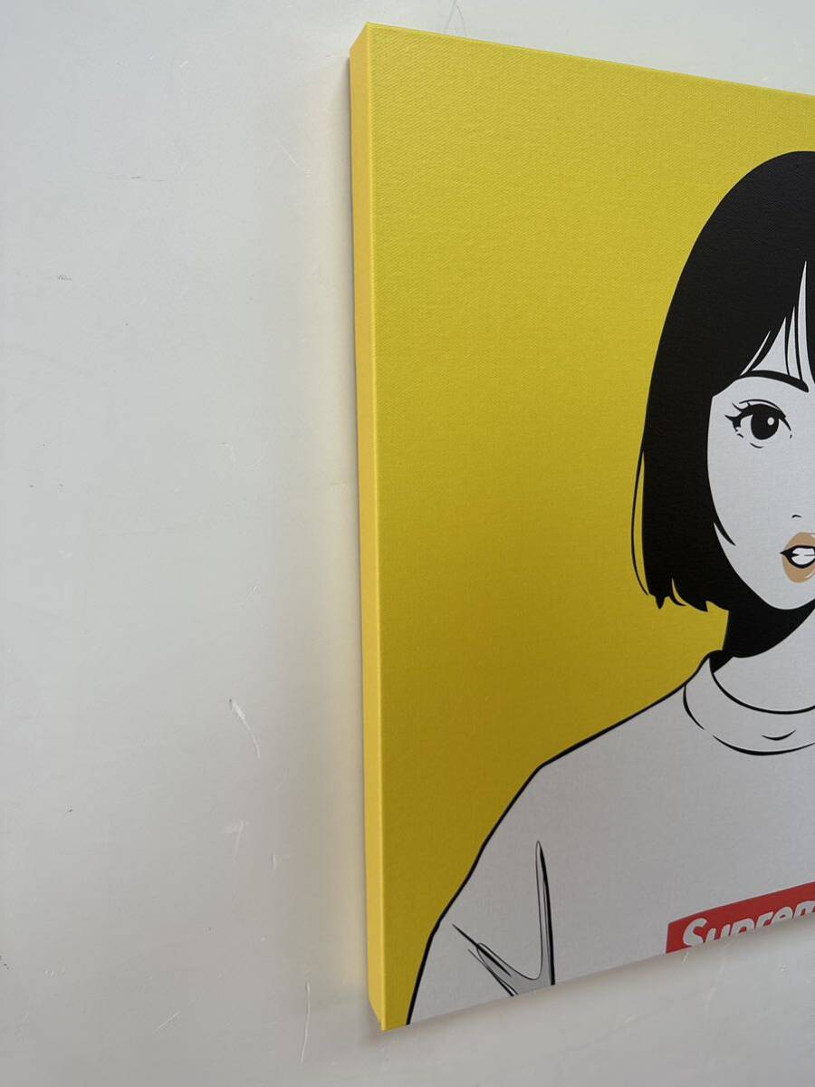 【未使用に近い】【模写】バックサイドワークス MANEATER BacksideWorks キャンバス作品 KYNE 美術品 53x53cm イライスト 現代アートの落札情報詳細 ...