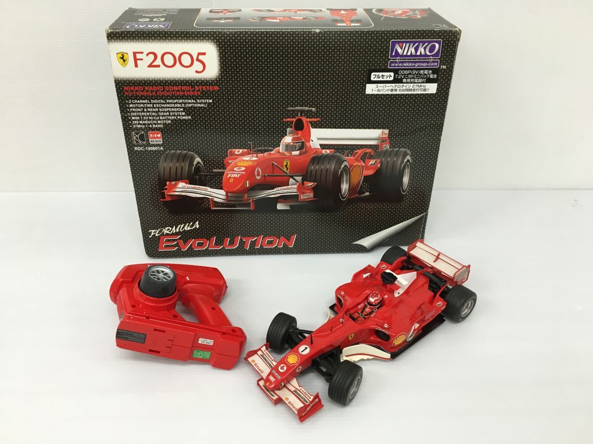 【やや傷や汚れあり】K10-833-1001-069【中古】NIKKO ニッコー RC ラジコン F2005 1/14スケール フェラーリ ...