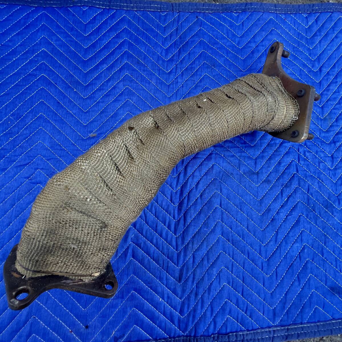 【目立った傷や汚れなし】Syms Racing WRX STI エキゾーストマニホールド (Symsバンデージ巻き仕様) Y0800GR010 ...