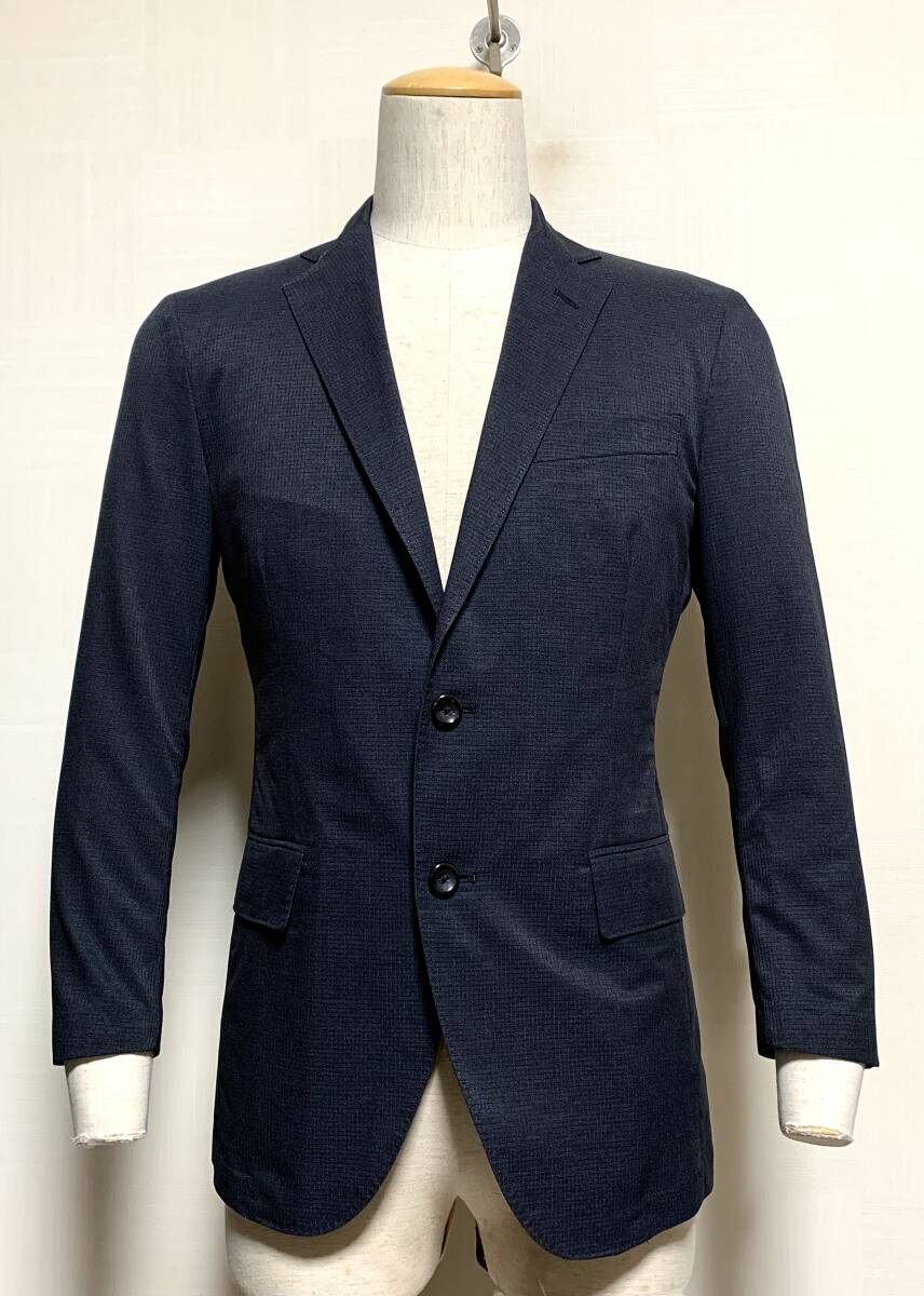 【未使用に近い】極上:TAKEO KIKUCHI.高通気 ドットエア ウォッシャブル スーツ 1(黒/縦横ストレッチ/肩42幅48/W77股下70/CITY SETTER/ビジネス/ビジカジ ...