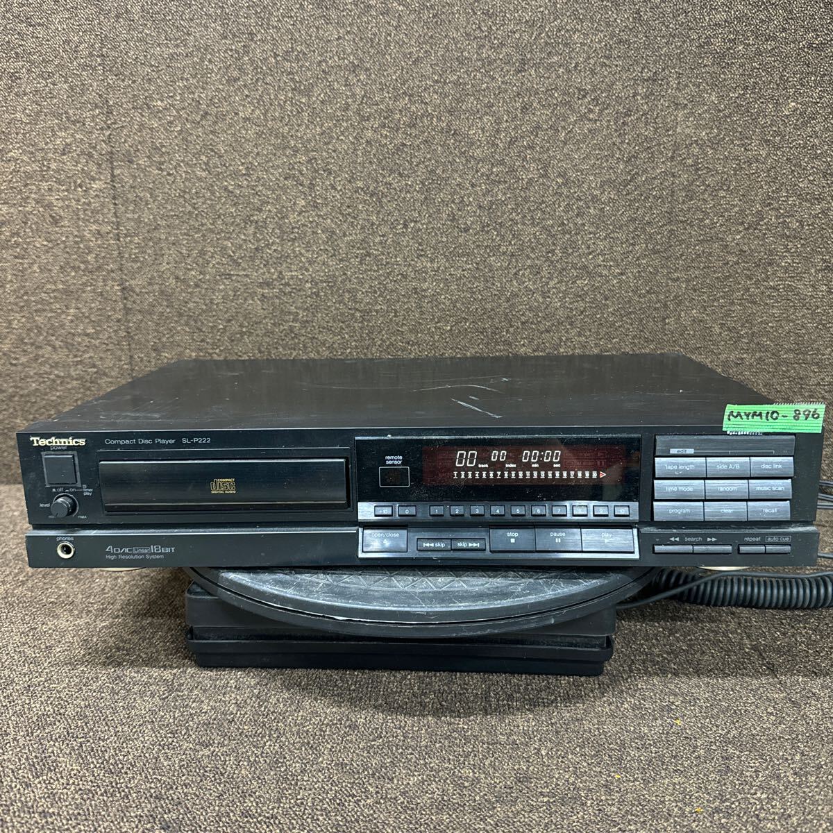 【傷や汚れあり】MYM10-896 激安 Technics COMPACT DISC PLAYER SL-P222 CDプレーヤー 通電OK 中古現状品 ※3回再出品で処分の落札情報詳細 ...