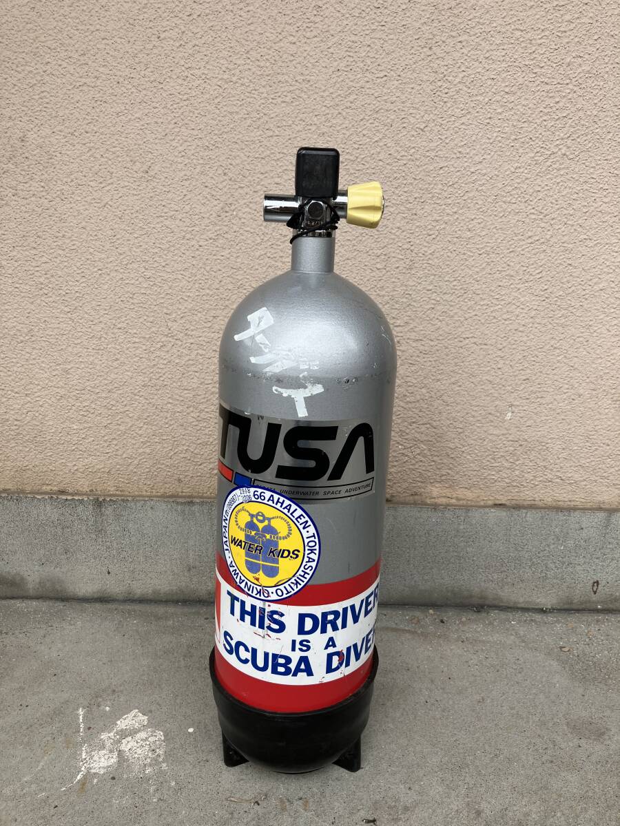 【やや傷や汚れあり】スキューバダイビング用 アクアラング エアータンク V8.1 w9.0 TP335 FP200 ボンベの落札情報詳細 - Yahoo!オークション落札価格検索 オークフリー