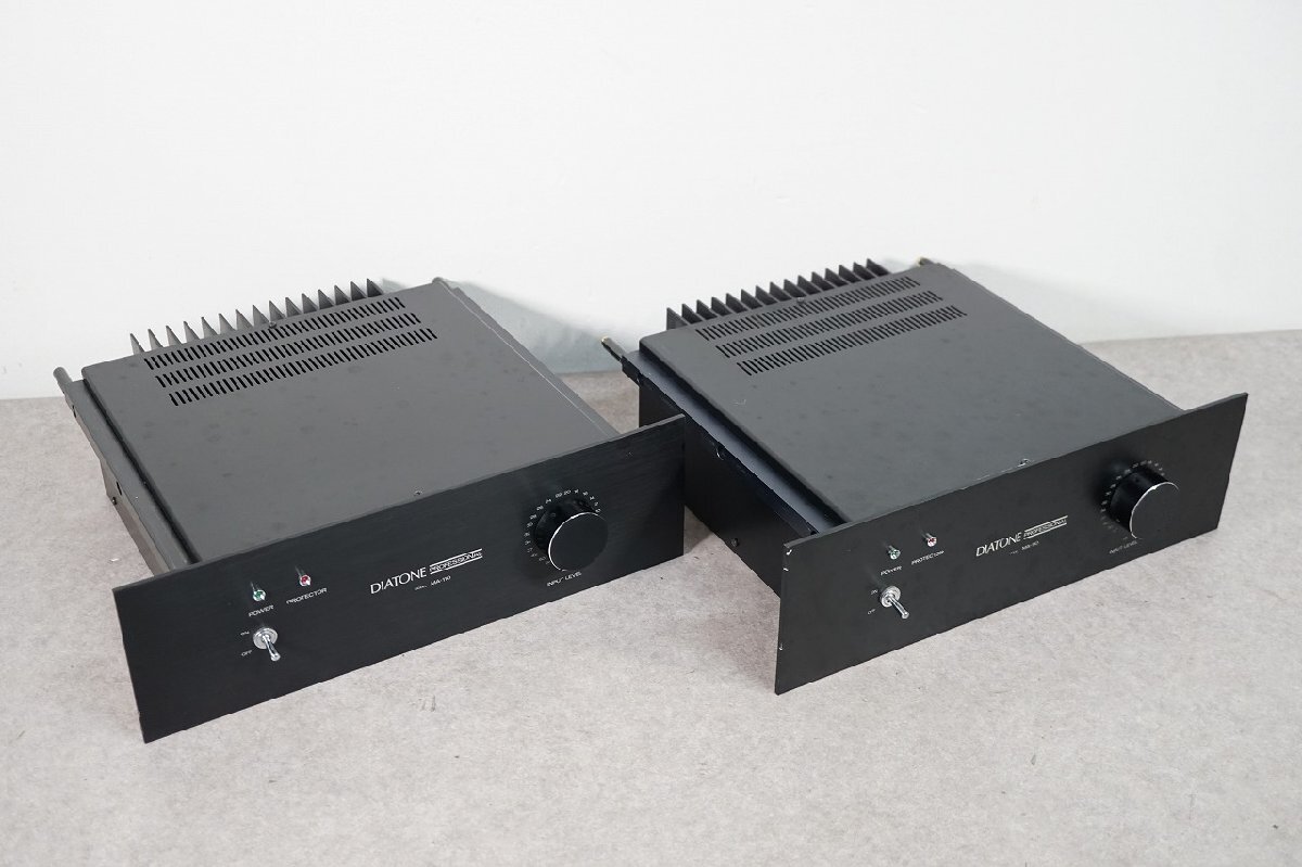 【やや傷や汚れあり】[NZ][J4733312] DIATONE ダイヤトーン MA-110 モノラル・パワーアンプ 2台セットの落札情報詳細 - Yahoo!オークション落札価格検索 オークフリー