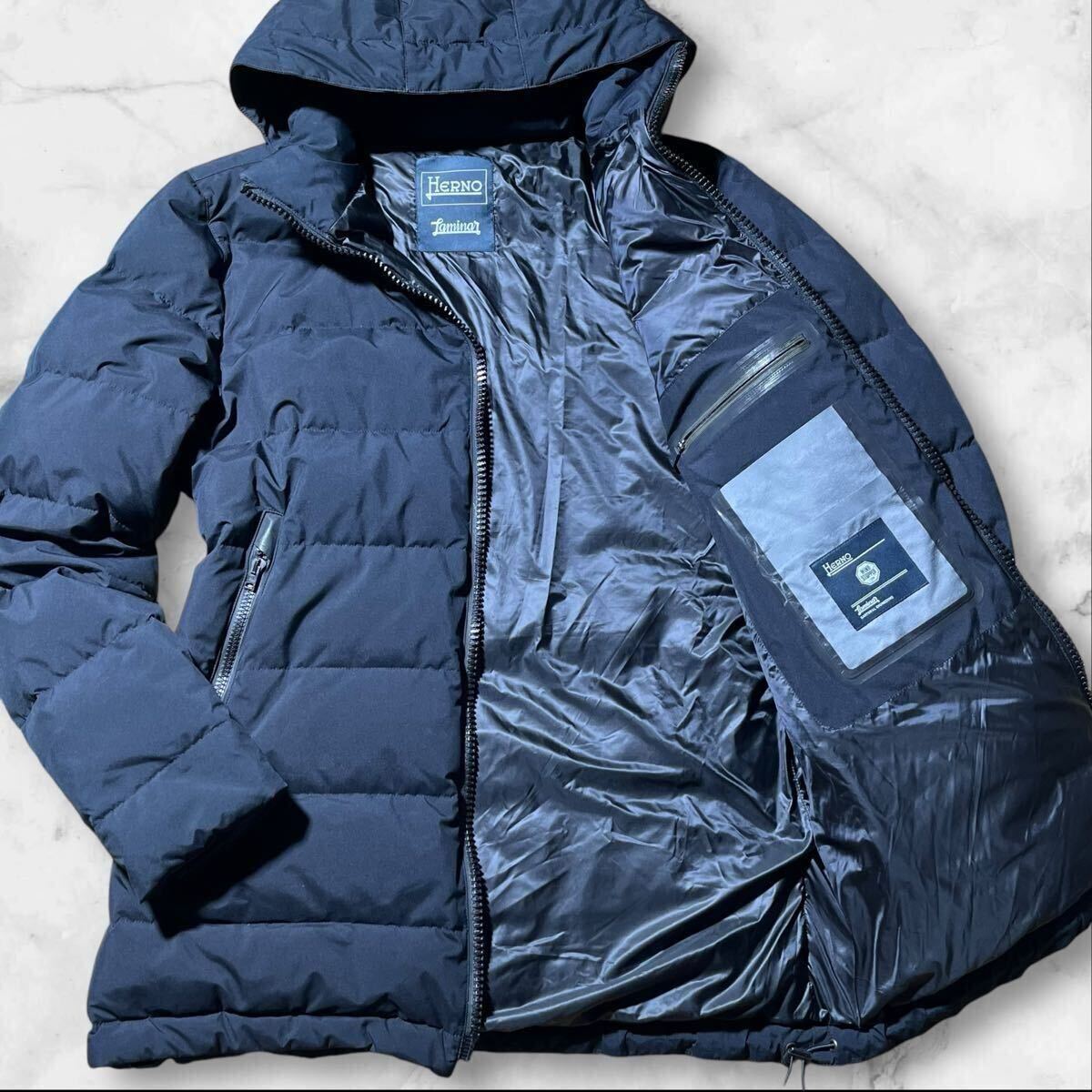 【目立った傷や汚れなし】定価20万!!!驚愕の52サイズ!!!【ヘルノ HERNO】最高級ダウン使用!!!圧巻の艶感!!!極暖の極み!!!ダウンジャケット XL 黒 ブラック 2wayの落札 ...