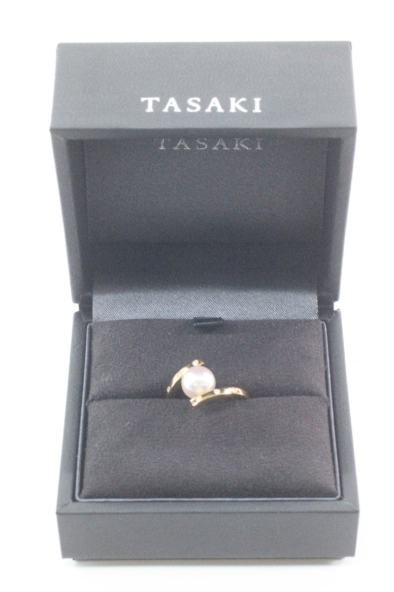 【やや傷や汚れあり】TASAKI タサキ 田崎真珠 パール 約8.0mm珠 750 K18 D0.05ct 約4.6g リング 指輪 ジュエリー 2148-Aの落札情報詳細 - Yahoo ...