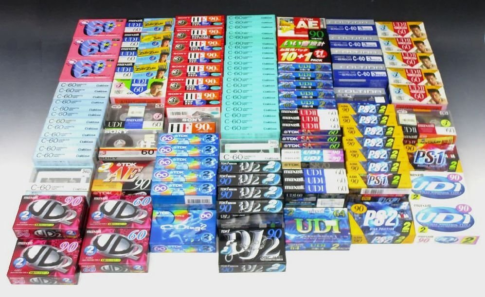 【未使用】[ZEROnet]★未使用 未開封 カセットテープ maxell SONY TDK ノーマル ハイポジション 60 90 100本以上 まとめ 大量 (1)★R611-38の落札情報 ...