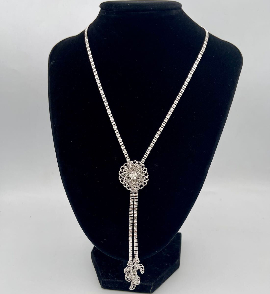 【目立った傷や汚れなし】美品 K18 Pt900 コンビ 水野薫子 ダイヤモンド ブローチ 約8.5cm 約48.8g GOLD プラチナ ...