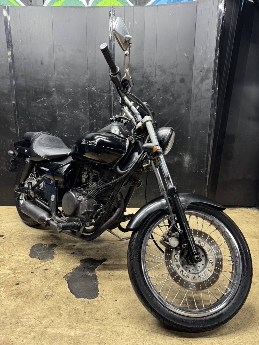 【やや傷や汚れあり】カワサキ エリミネーター125 BN125A 47832㎞ エンジン実働 125CC 書類あり 大阪より 売り切りの落札 ...