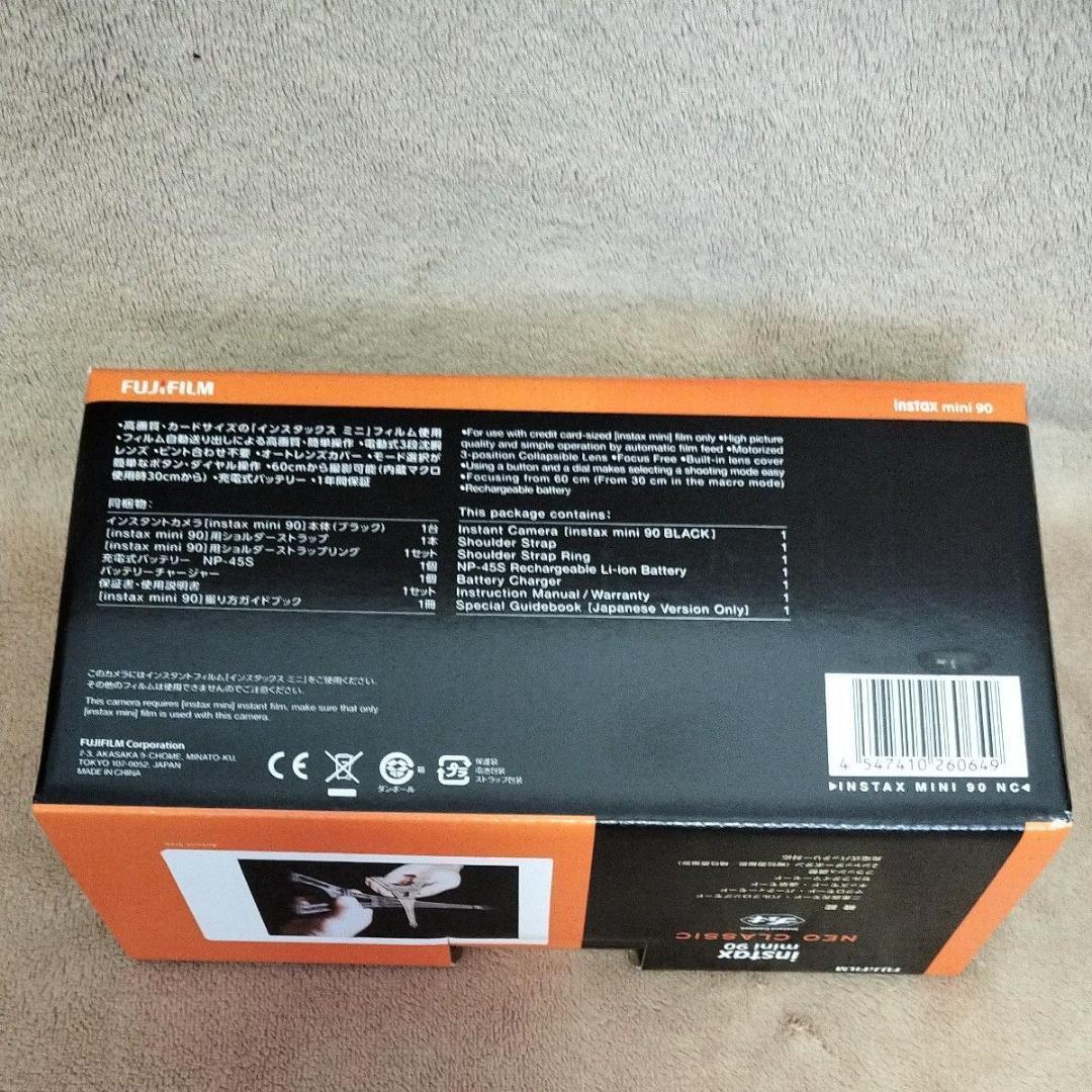 【未使用】新品 FUJIFILM instax mini 90 ネオクラシック NEO CLASSIC （BLACK(ブラック))の落札情報 ...