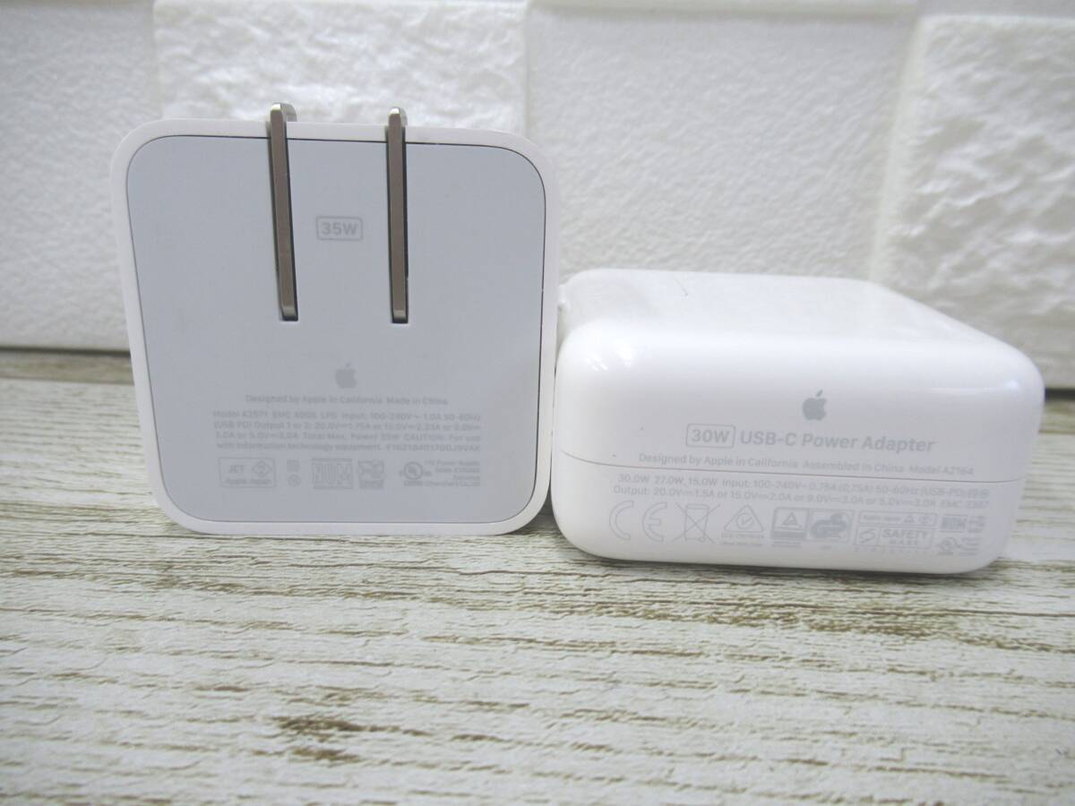 【未使用】12J176MZ10 Apple 純正 USB-C PowerAdapter A2164 30W / デュアルUSB-Cポート搭載 ...
