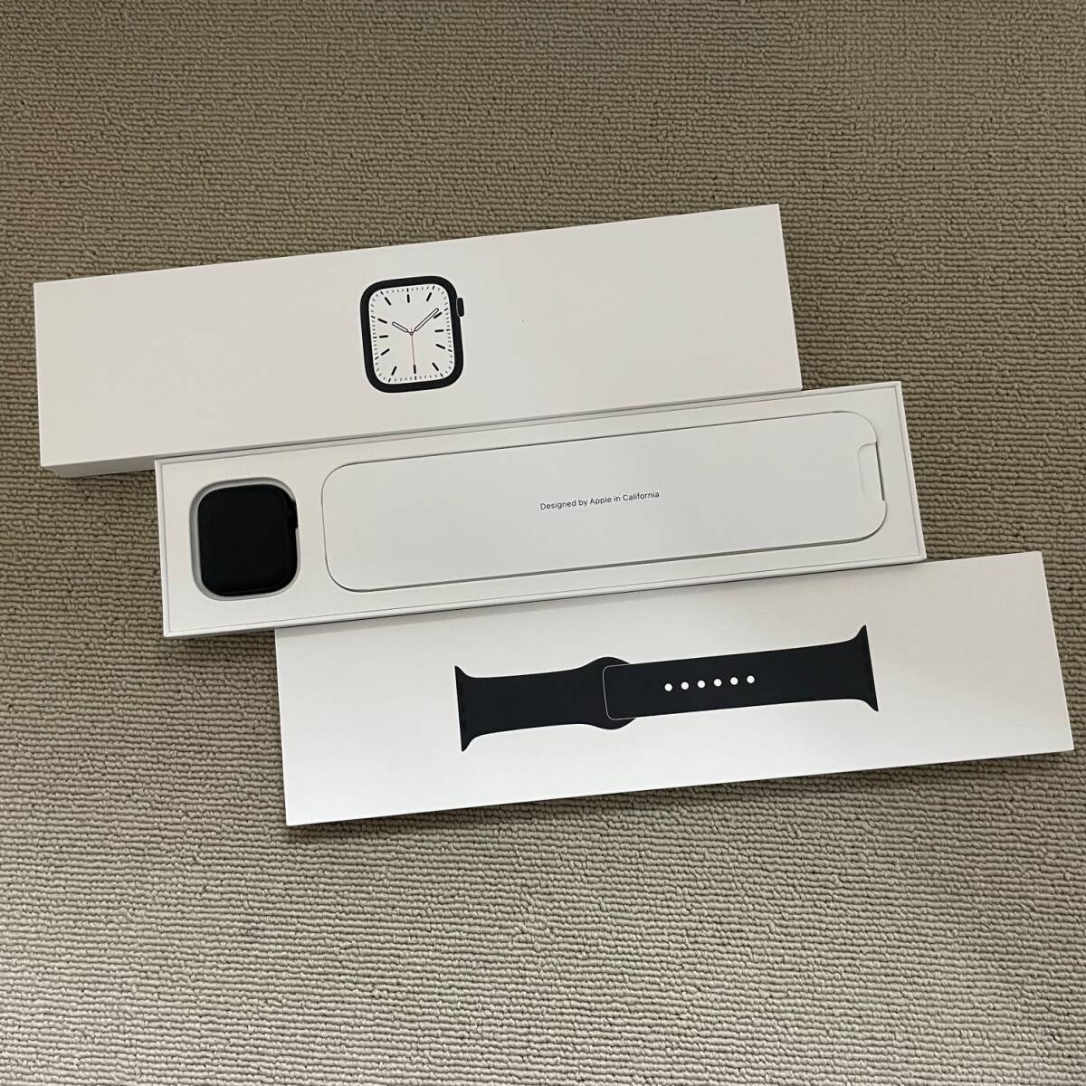 【傷や汚れあり】中古品 MKMX3J/A Apple Watch Series 7 41mm GPS Midnight Aluminum Case Midnight Sport Band ...